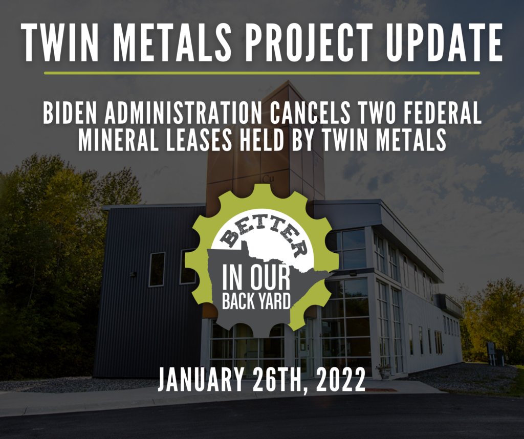 We Stand With Twin Metals – Better In Our Back Yard