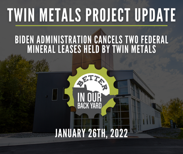 We Stand With Twin Metals – Better In Our Back Yard